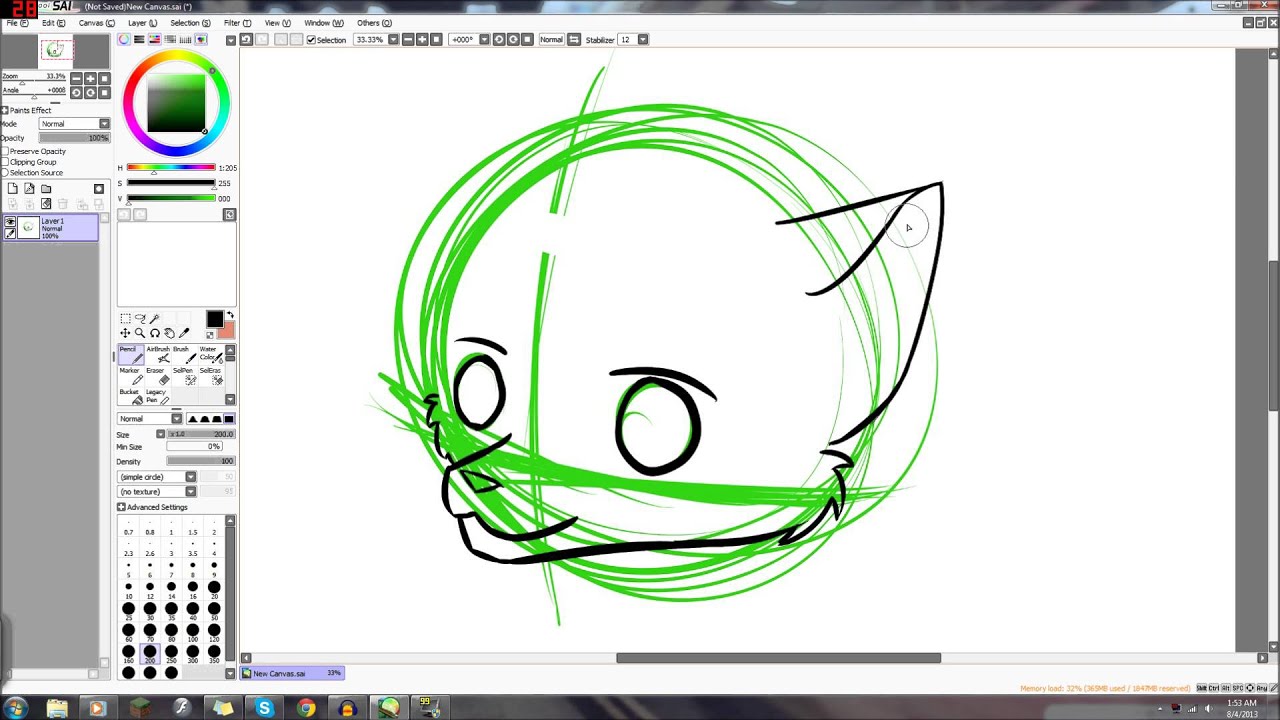Furry Tutorial #1- Basic Lineart - YouTube