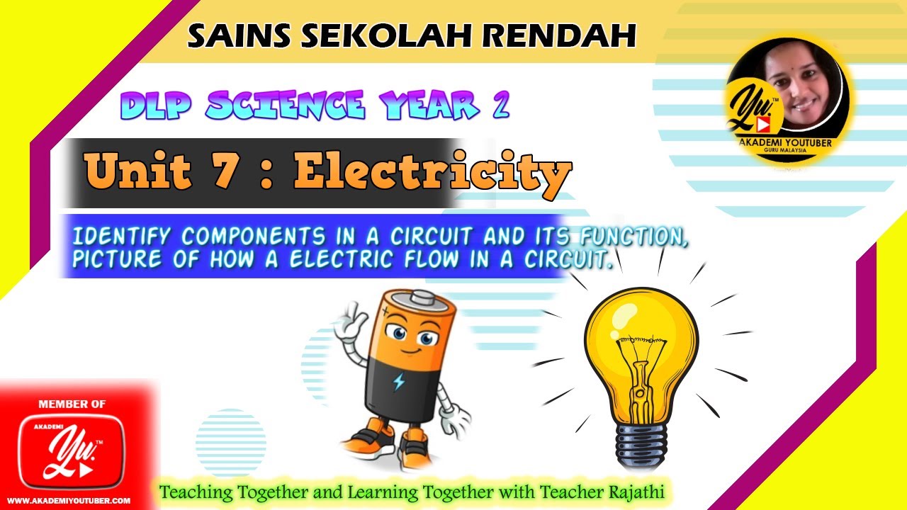 DLP SCIENCE YEAR 2 - Unit 7 : Electricity - YouTube