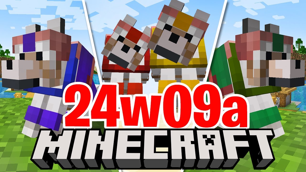 ARMATURE di LUPO COLORATE e NUOVO MENÙ - Minecraft ITA 1.21 Snapshot 24w09a - YouTube