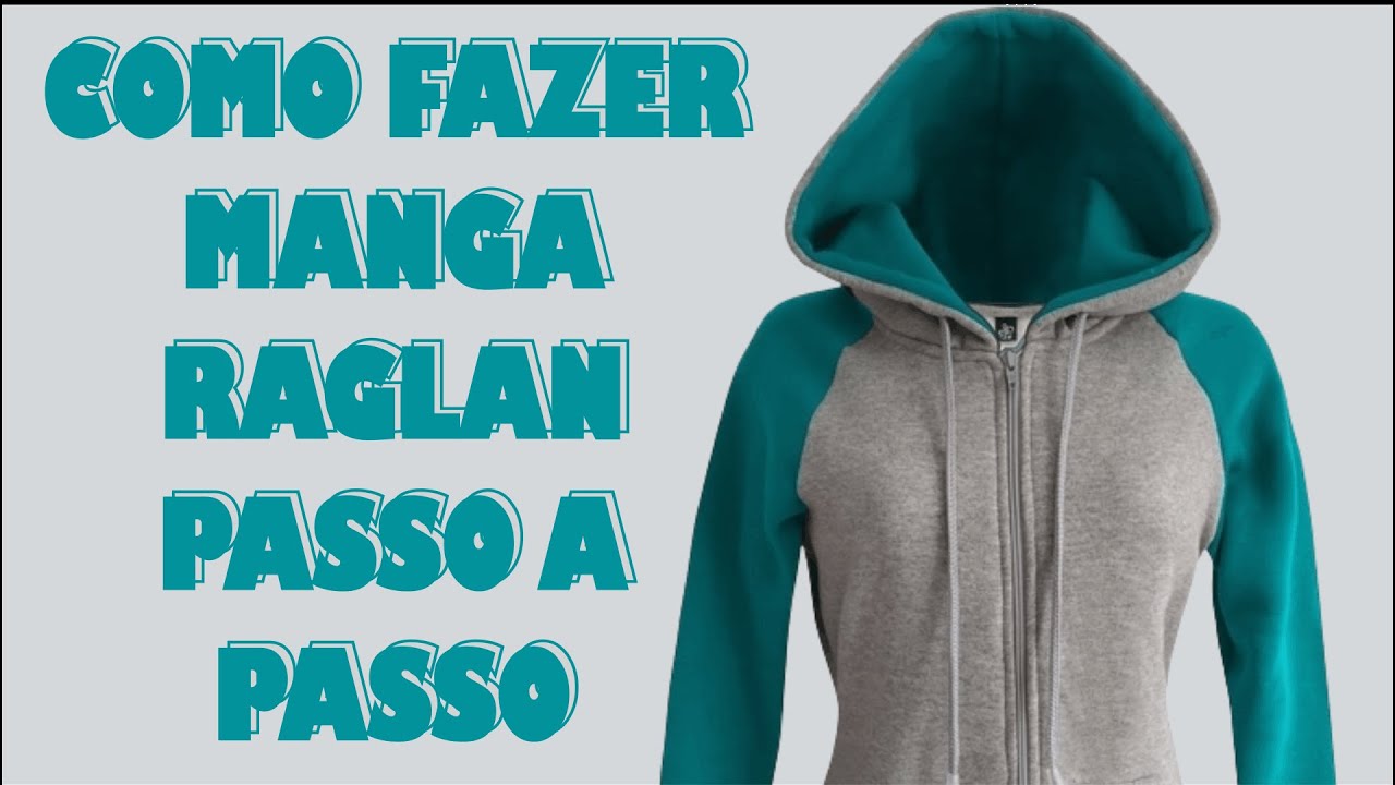 COMO FAZER MOLDE MANGA RAGLAN A PARTIR DE UMA MANGA COMUM. - YouTube