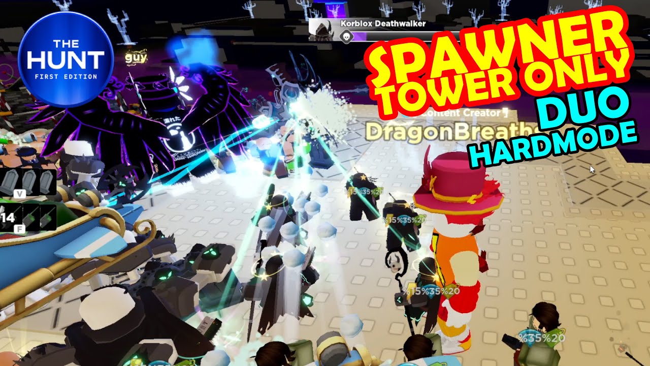The Hunt 2024 TDS Triumph Duo Spawner Tower Only Necromancer CrockBoss ...