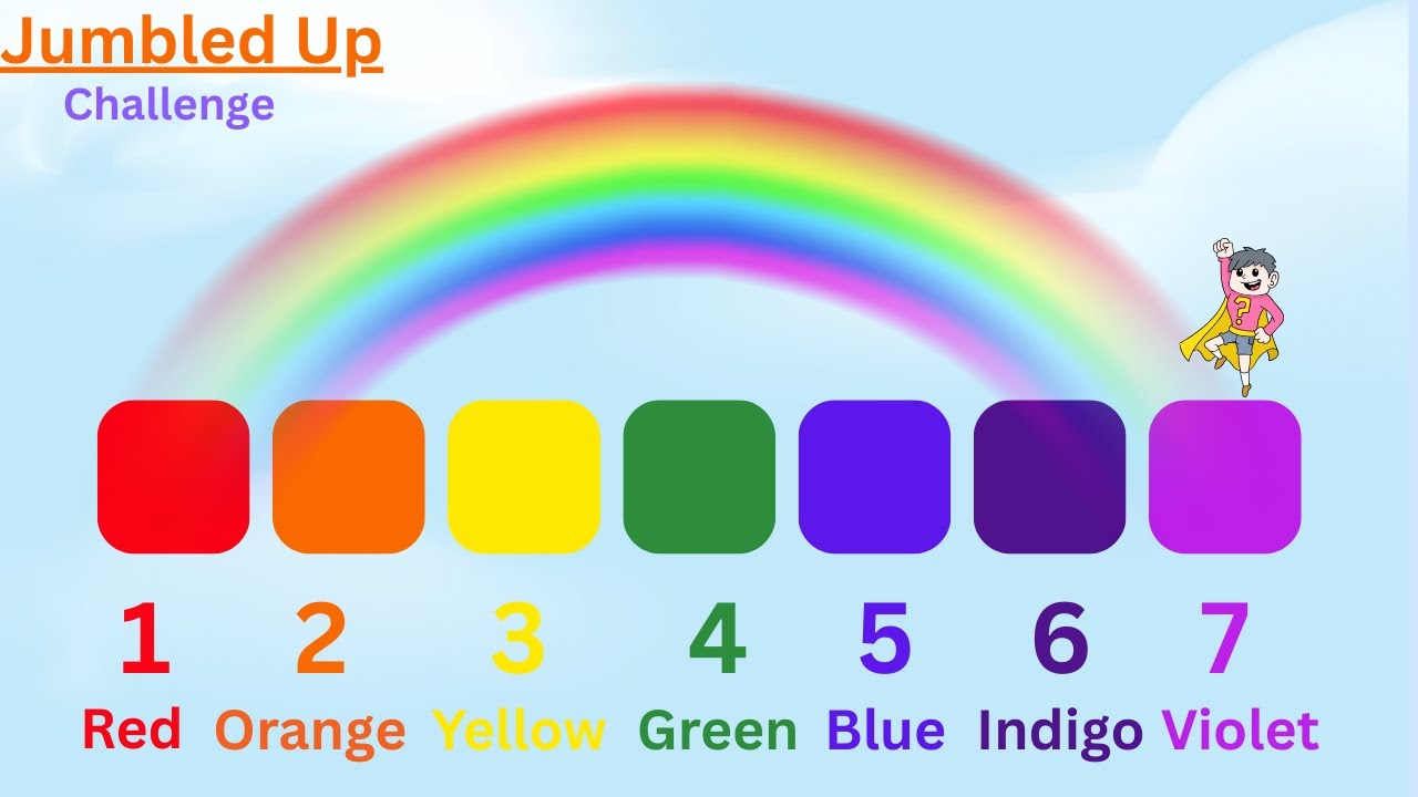Kids Word Scramble Game - Colors - Easy challenge - YouTube