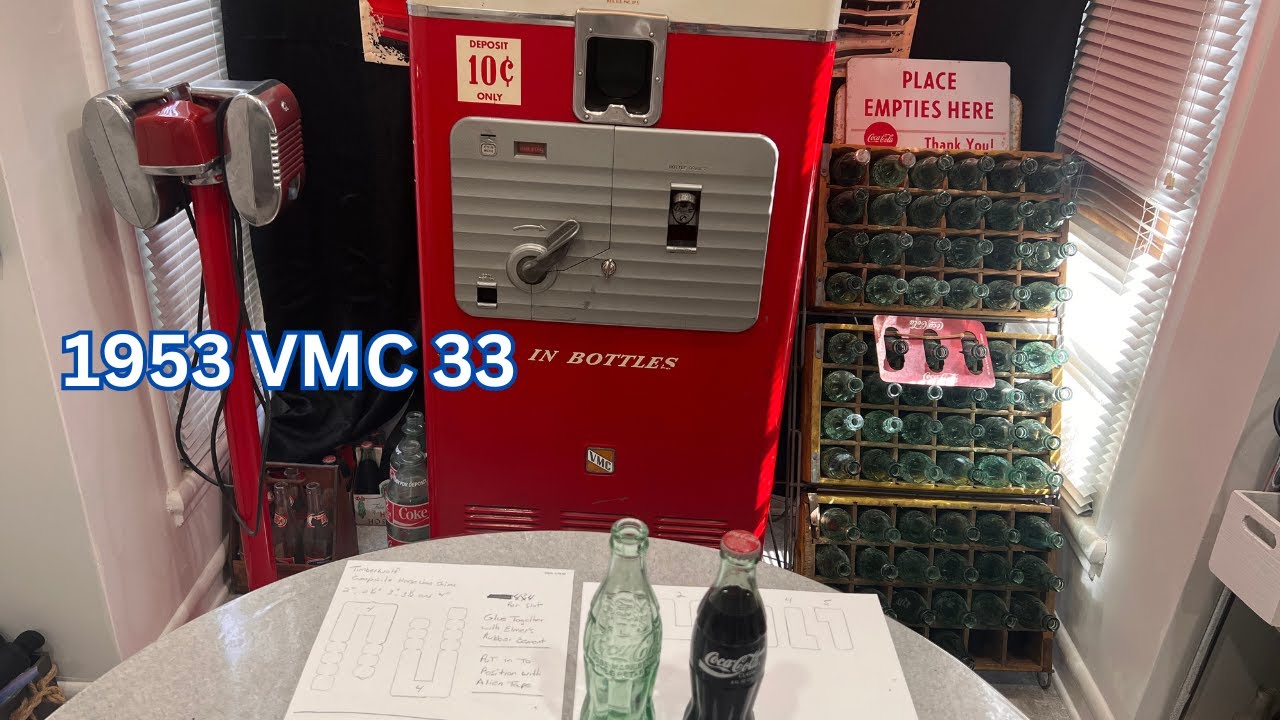 Original 1953 VMC 33 Coca Cola machine - YouTube