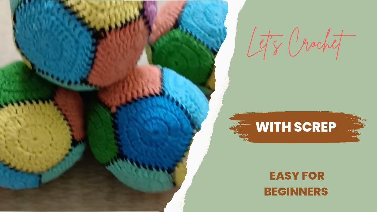 Let's Crochet with left over yarn|Pelota|amigurumiball|Ball - YouTube
