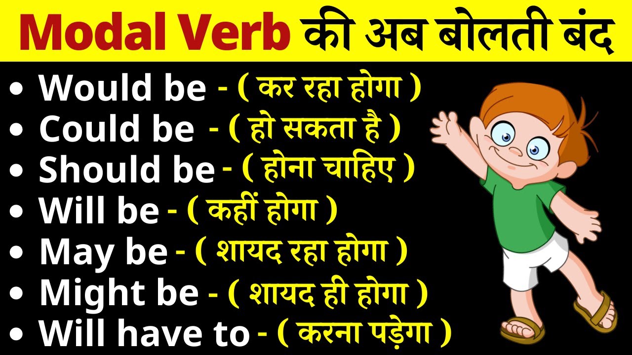 Modal verb | use of Could be, Would be, Can be, Should be, Will be in ...