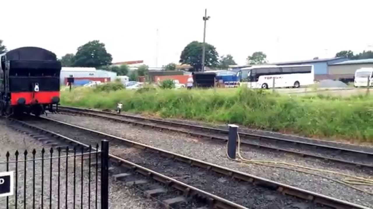 Steam train, Severn Valley Railway, Kidderminster - YouTube