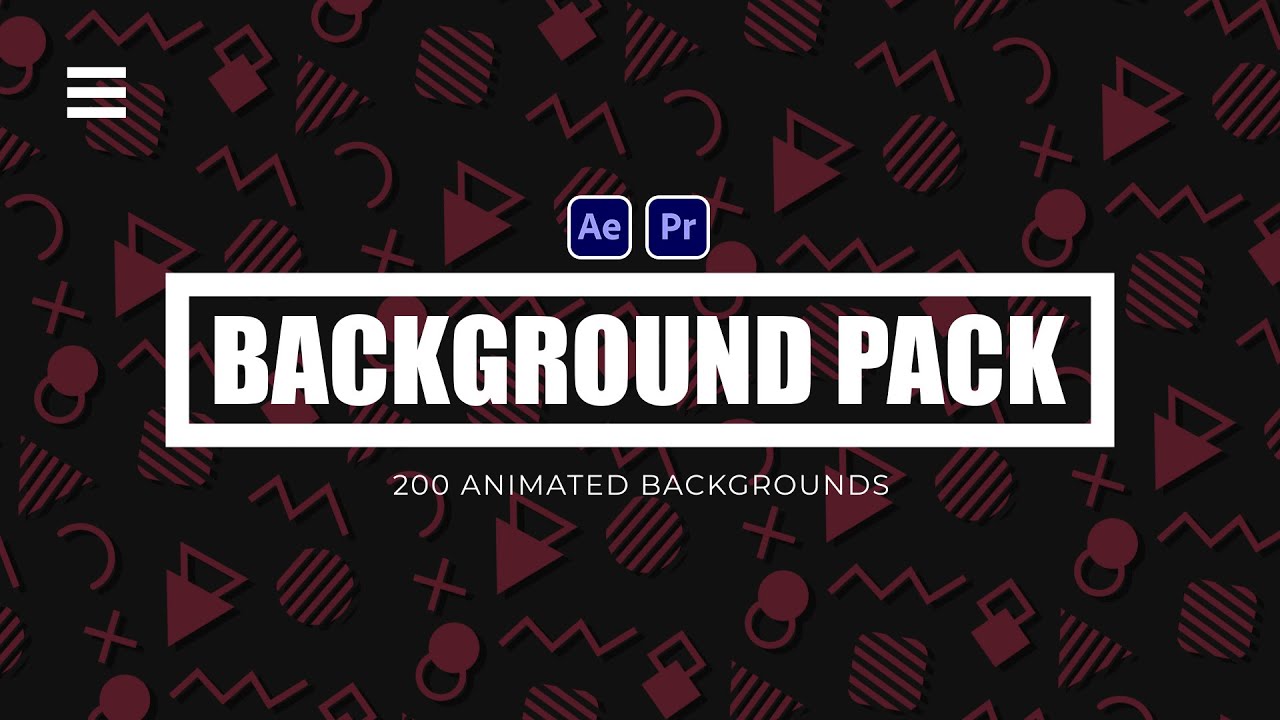 Animated Background Pack For After Effects & Premiere Pro - YouTube