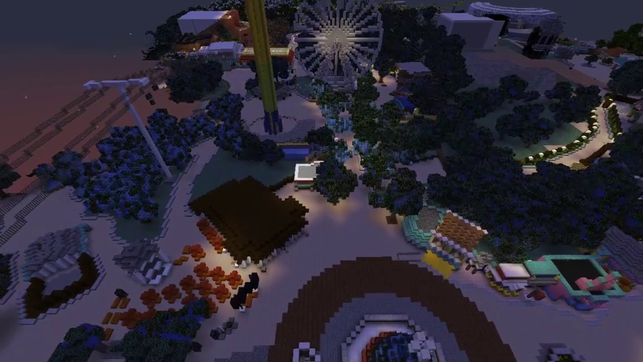 Holiday in The Park 2016 New Jersey- Minecraft Recreation - YouTube