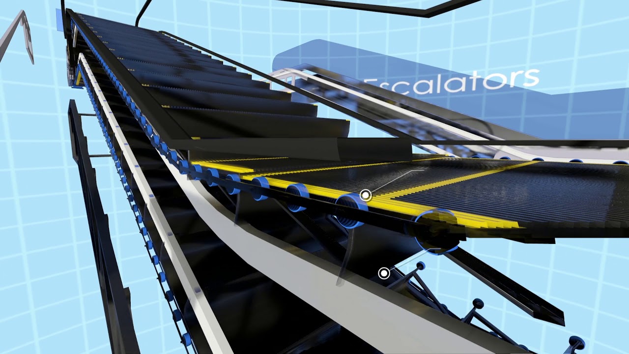 Escalator Exploded View Animation - YouTube