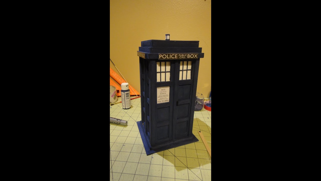 Making a balsa wood TARDIS - YouTube