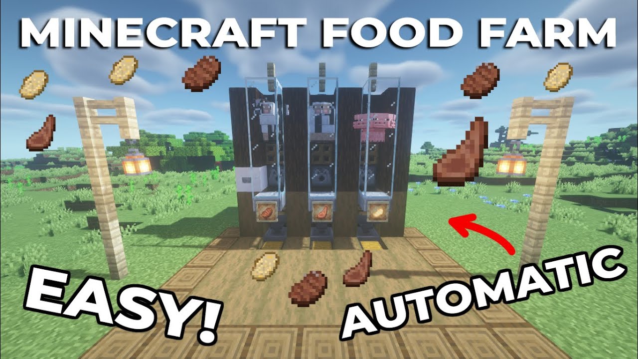 Minecraft Automatic Food Farm 1.18/1.19 - YouTube