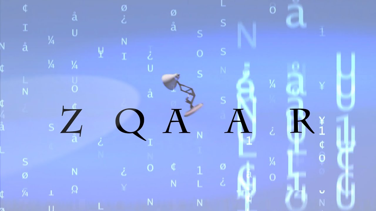 The Matrix Effect Spoof Pixar Logo - YouTube