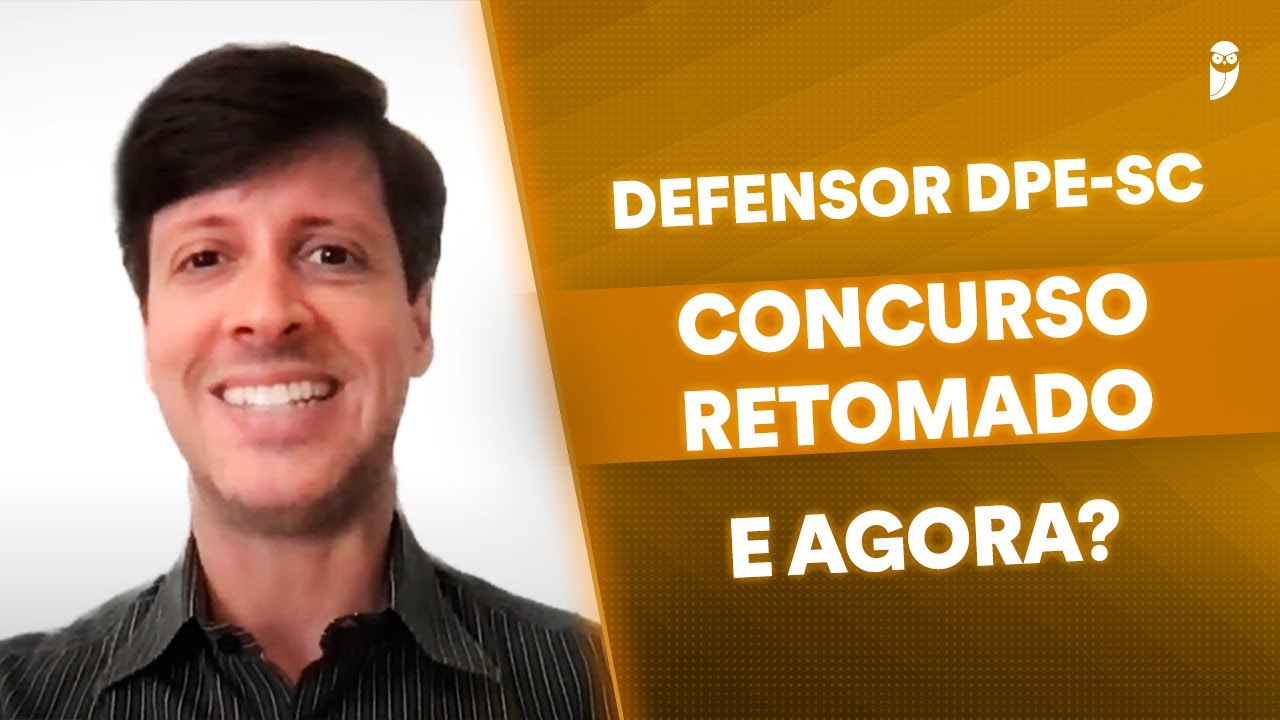 Saiba tudo sobre o retorno do concurso para Defensor de SC e o que muda daqui para frente - YouTube