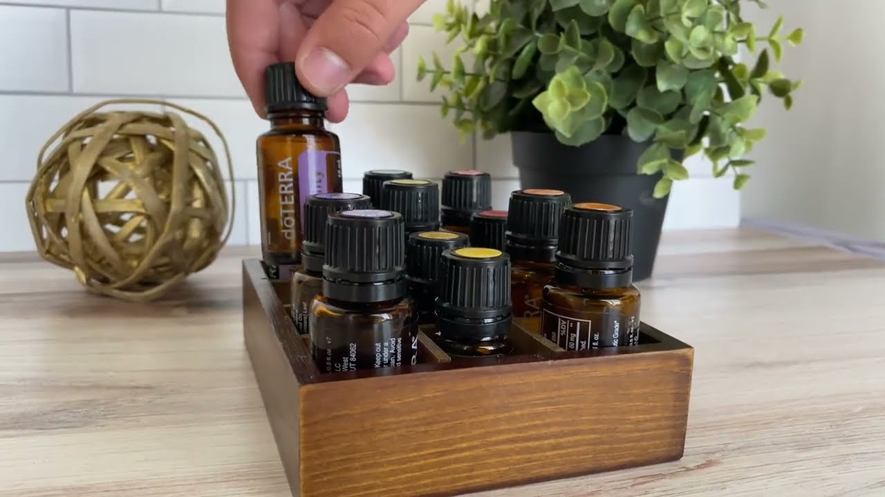 Small Essential Oil Wood Tray - YouTube