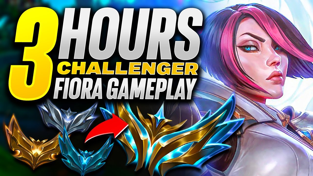 3 Hours of FULLY EDUCATIONAL Challenger Fiora Gameplay | Season 15 ...