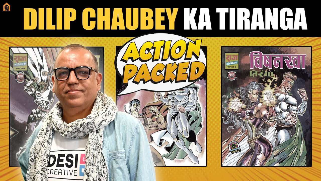 दिलीप चौबे का तिरंगा | Unique Art style | Raj Comics | Indian Comic ...