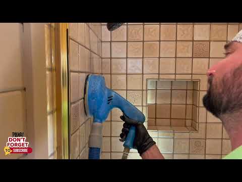 Tile and Grout Cleaning in Shower!