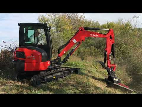 RUT MFG Brush Cutter with the Kubota KX033-4 (From Oct 2021) - YouTube