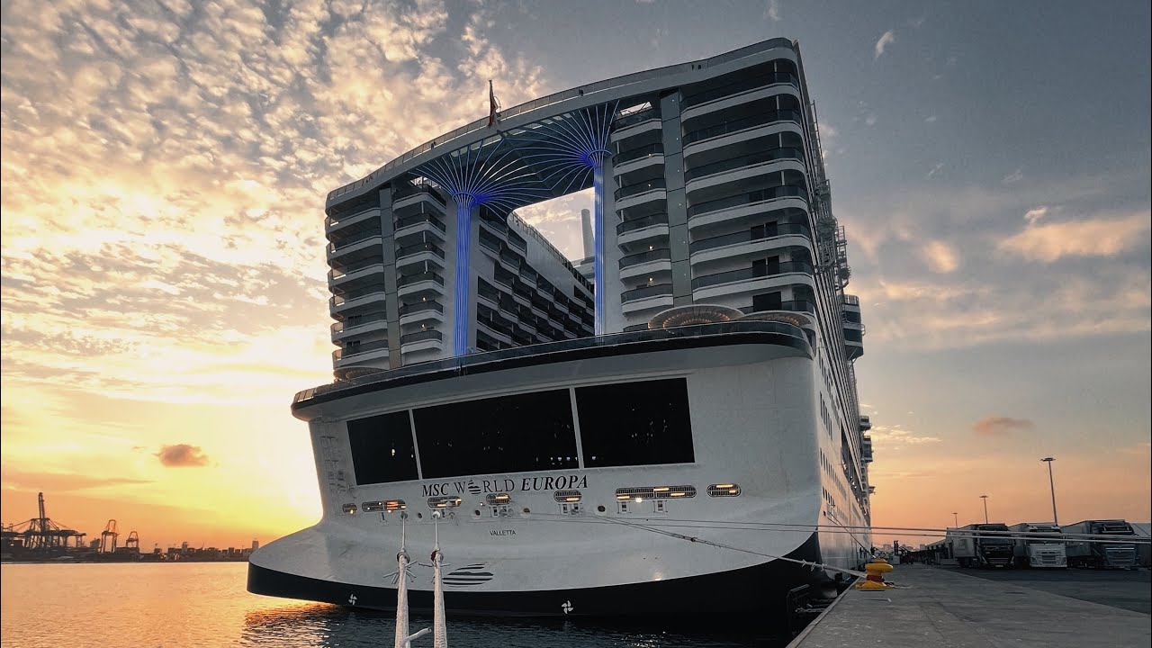 MSC WORLD EUROPA - Valencia (Spain) - YouTube