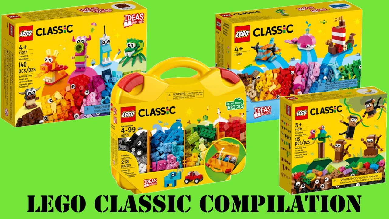 Lego Classic Creative Compilation Unboxing & Speed Build - YouTube