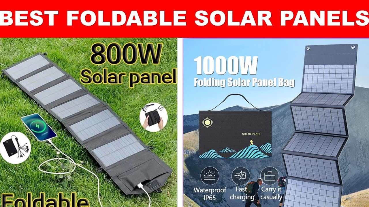 Top 5 Best Foldable Solar Panels in 2025 on AliExpress - YouTube