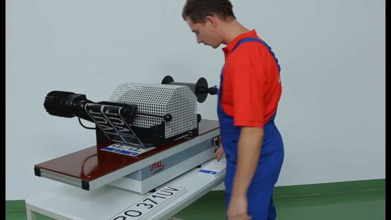 Double capacity hot stamping machine DT-ECO - UTAL - YouTube