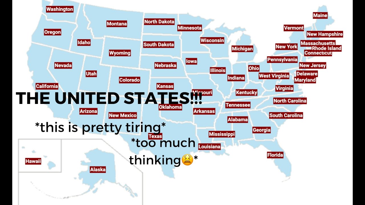 Can I guess all the states in USA? *so much processing* #geography #usa ...