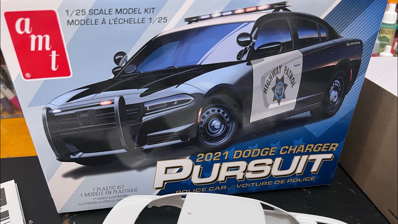 AMT 2021 Dodge Charger Pursuit Police Car 1/25 Scale What’s in the Box ...