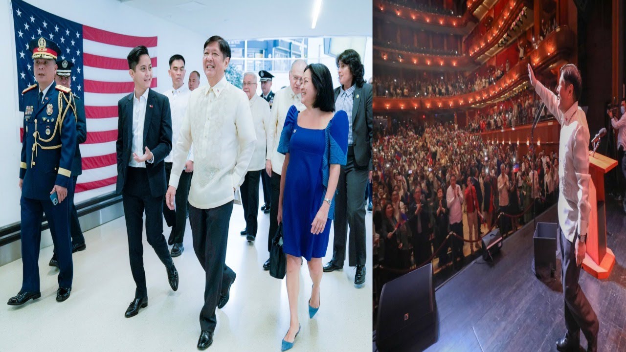 PBBM ARRIVAL IN NEW YORK // FILIPINOS IN USA WARMLY WELCOME OUR ...