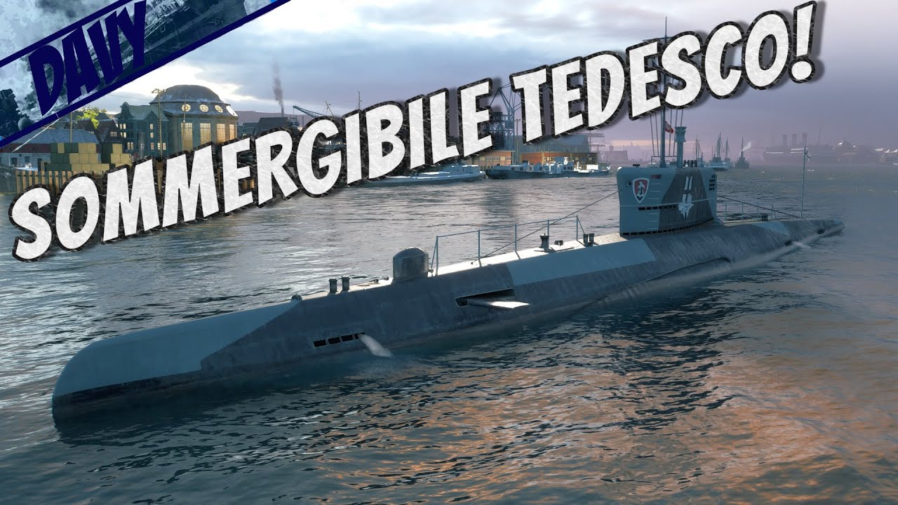 WORLD OF WARSHIPS ITA U4501,SOMMERGIBILE TEDESCO CON SQUADRA DI ...