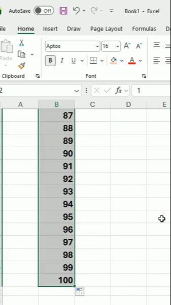 How to Create Serial Numbers in Excel (Easy & Quick)#shorts - YouTube