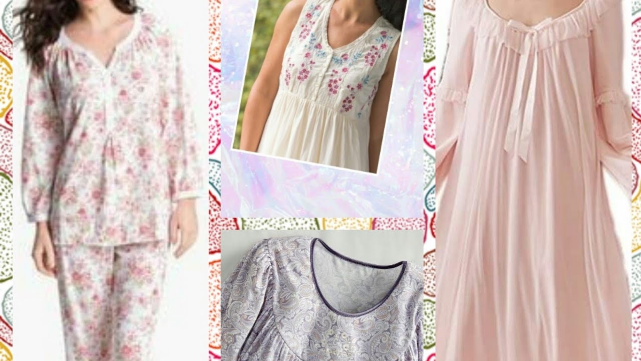 beautiful night wear dresses in different style - YouTube