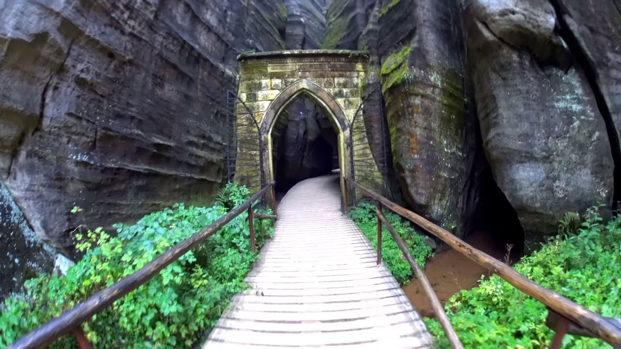 Skalní labyrinty - Rock labyrinths, Adršpach, Czech Republic - YouTube