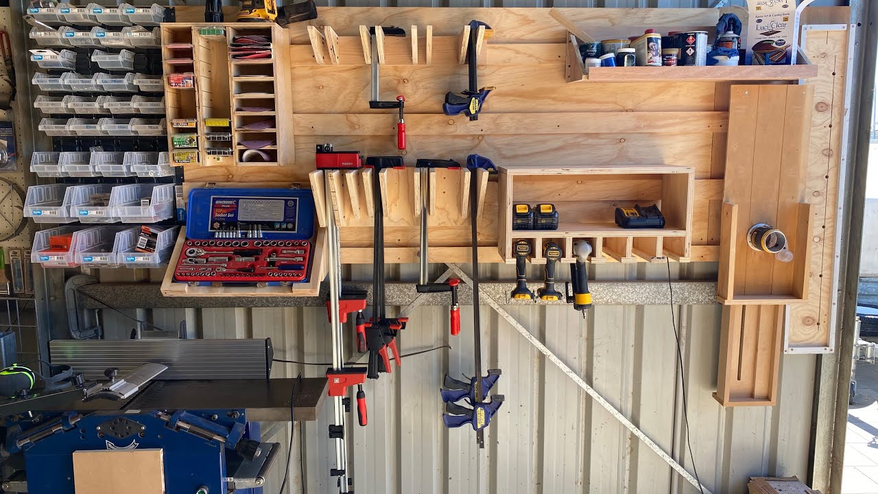 How to build a French cleat storage wall - YouTube