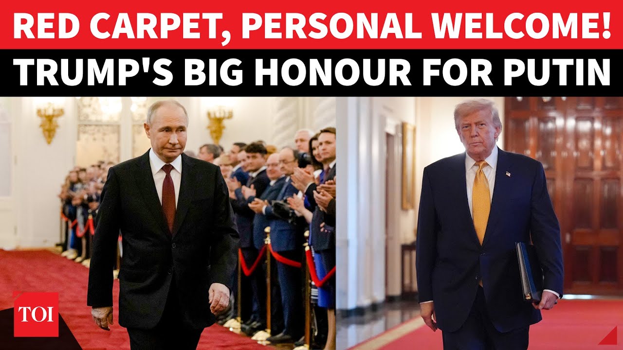 Red Carpet Welcome For Putin, Trump On Tarmac & Full State Honours ...