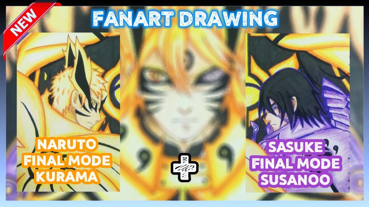 BADASS.. Gabungan Naruto Final form Kurama + Sasuke Final Form Susanoo ...