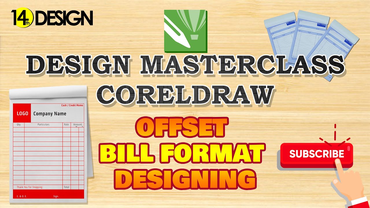 Coreldraw Design Masterclass - Offset Bill Format Designing - YouTube