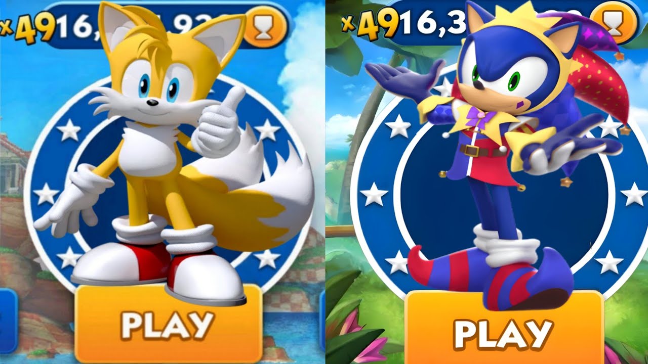 Sonic Dash - Animation Tails VS Jester Sonic _ Movie Sonic vs All ...