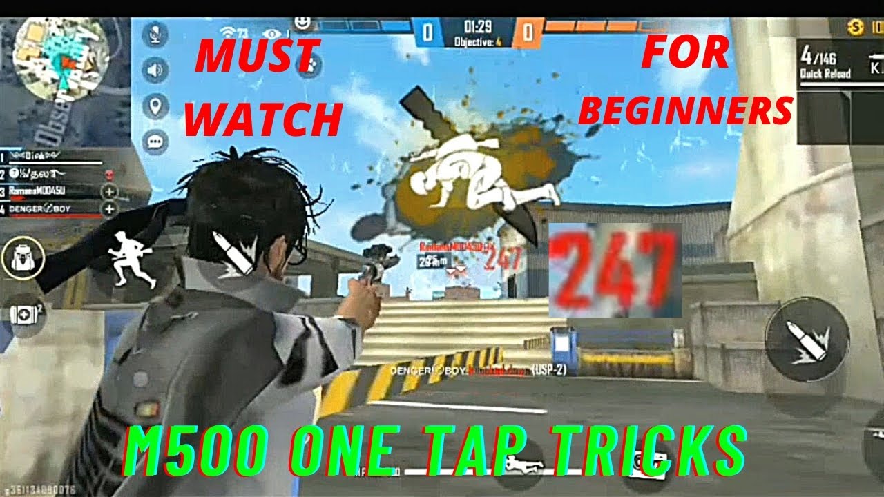 M500 Headshot Trick Long Range | M500 se headshot kaise mare | M500 ...