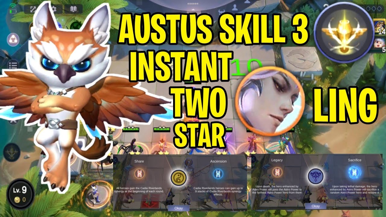 Magic Chess: New Commander AUSTUS Skill 3 with CADIA AND ASTRO ...