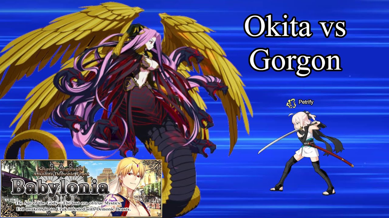 [FGO NA] Babylonia Gorgon 3rd Fight - Okita Solo - YouTube