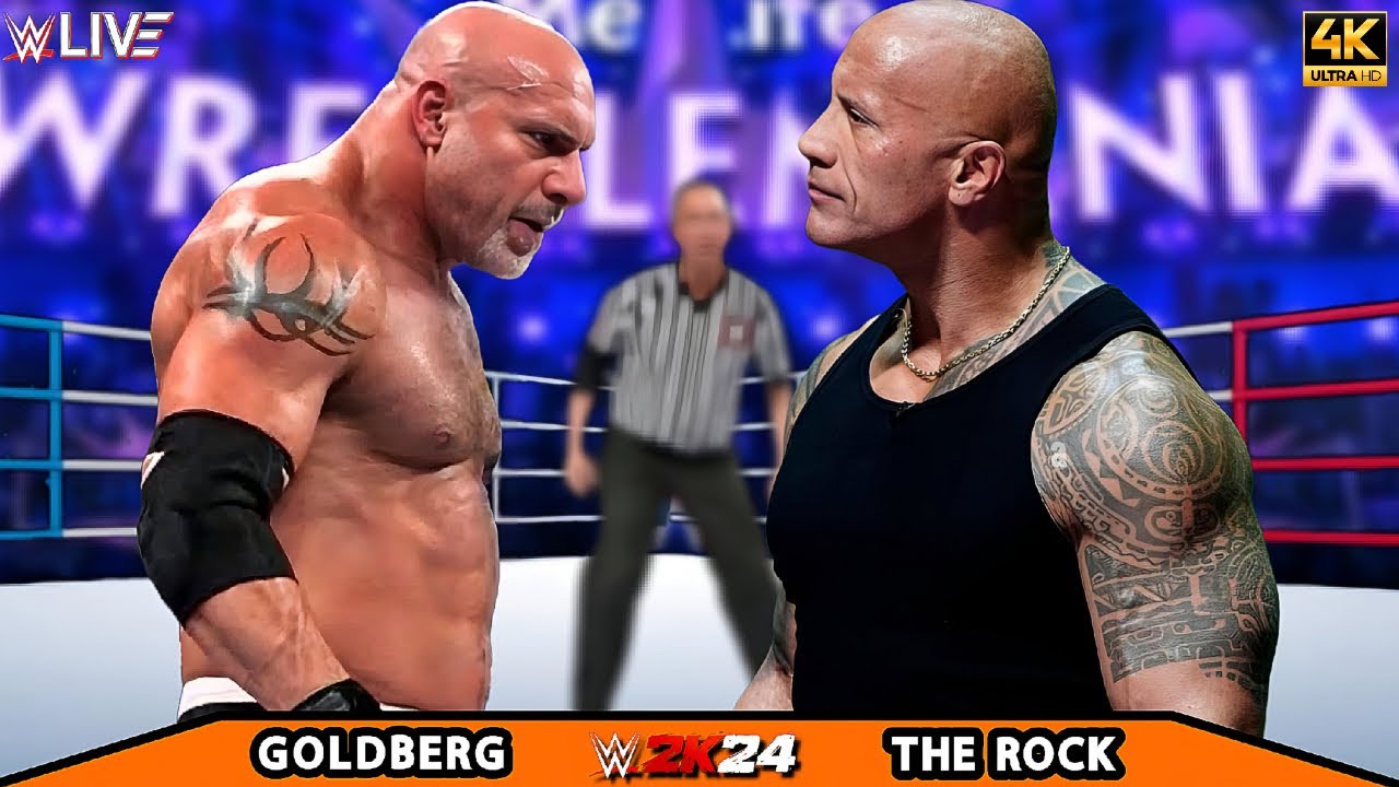 GoldBerg vs The Rock | No Holds Barred Match | NIGHT OF CHAMPIONSHIPS ...