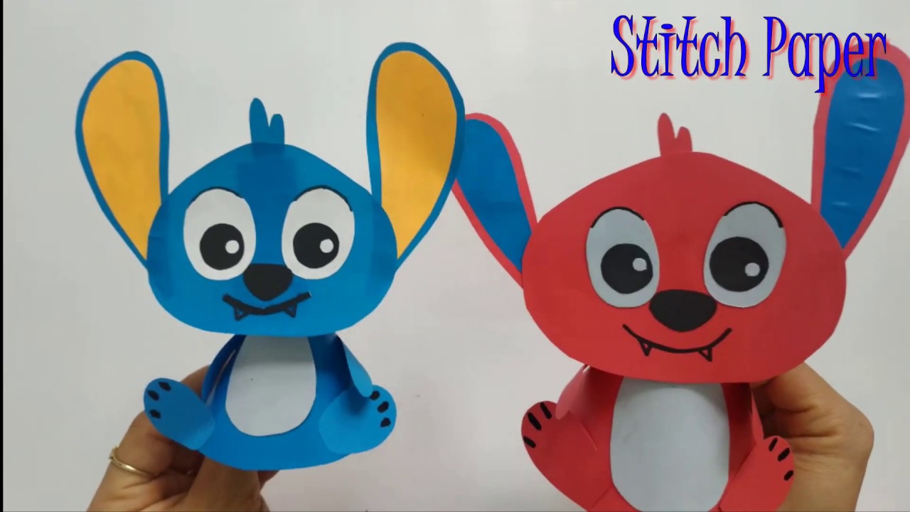 Stitch DIY Craft || How to make a Stitch Paper Craft - YouTube