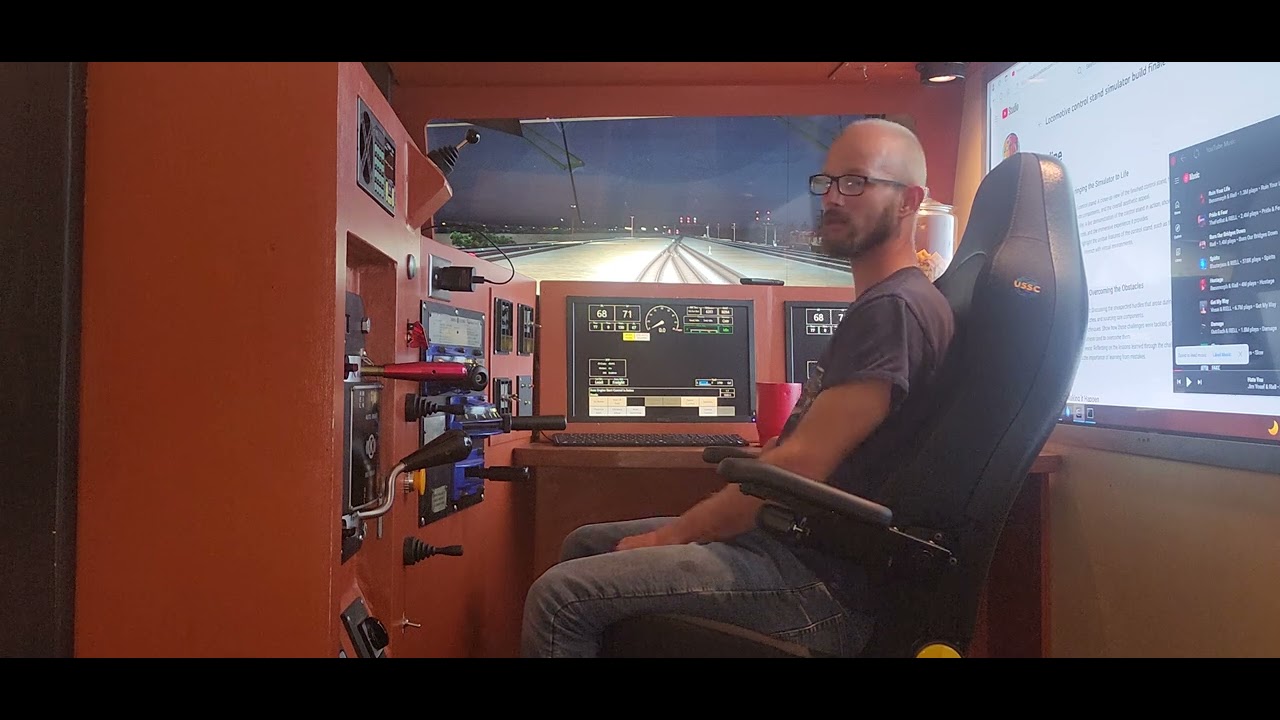 Run8 Locomotive control stand simulator build finale. - YouTube