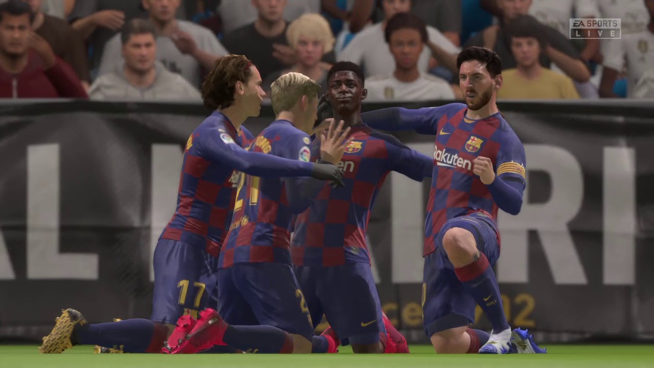 FIFA 20 golazo de Dembelé al R. Madrid - YouTube