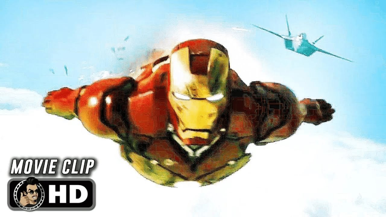 Iron Man Vs F22 Raptor Scene | IRON MAN (2008) Sci-Fi, Movie CLIP HD ...