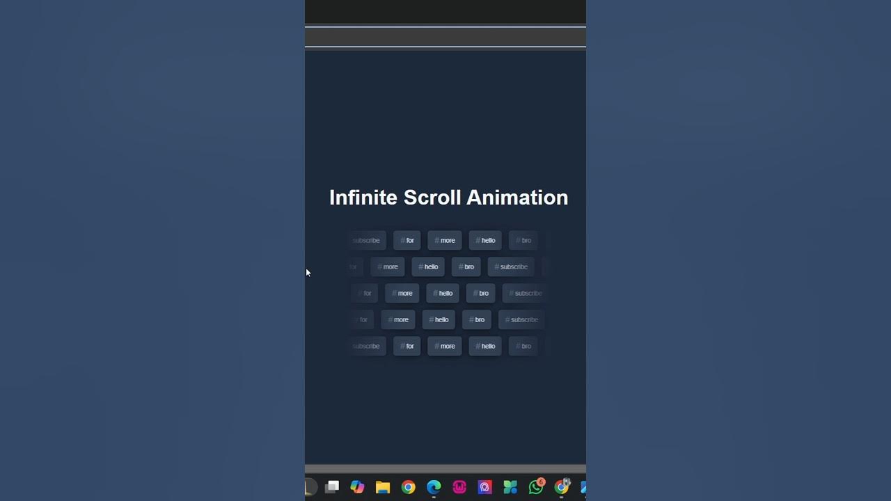 "Watch This! Infinite Scroll Animation in HTML & CSS!" || html || CSS || Coding || - YouTube
