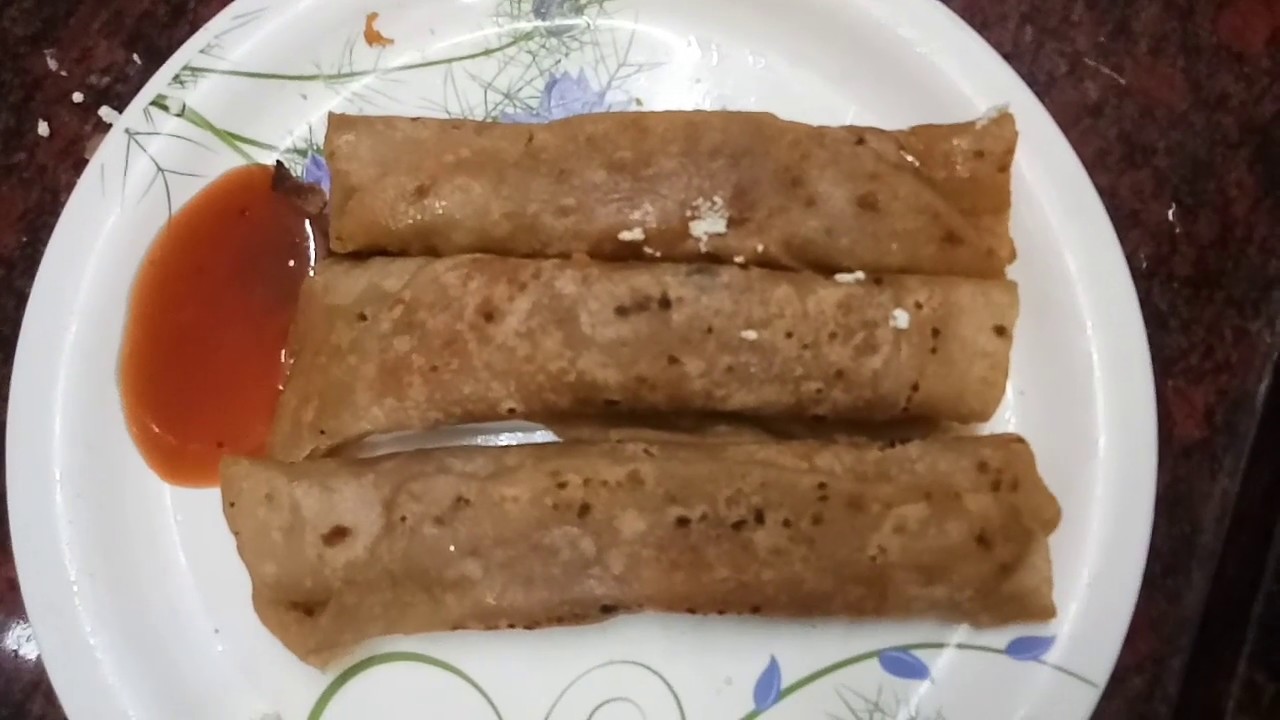 Stuffed Chapathi roll - YouTube