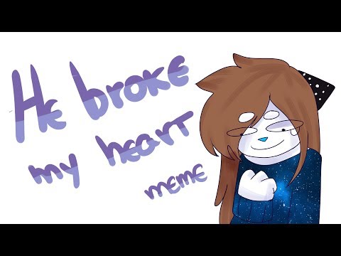 he broke my heart - meme