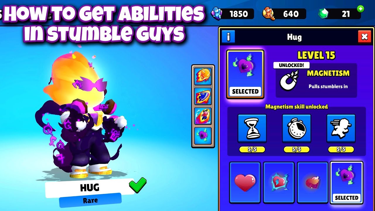 how to get abilities in stumble guys | how to get hug in stumble guys ...